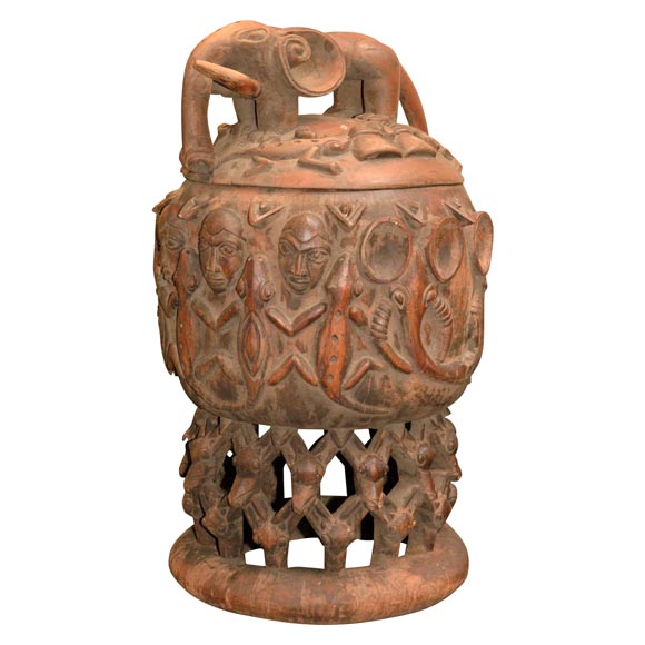 AFRICAN CEREMONIAL URN at 1stDibs