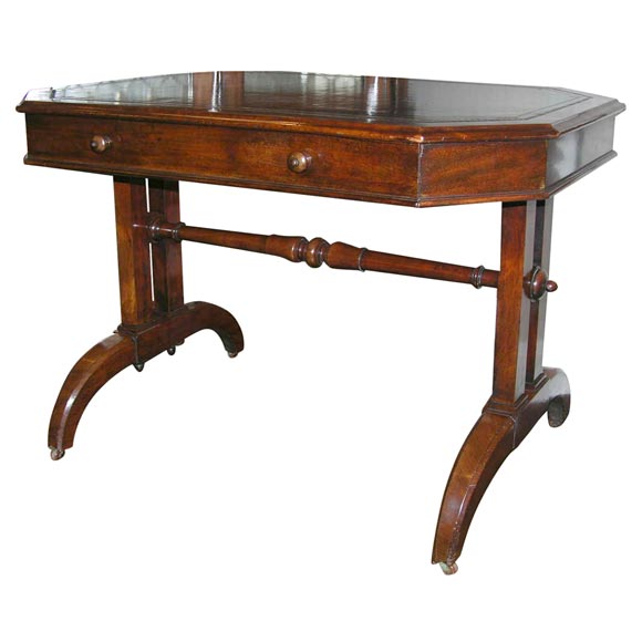 William IV Canted Corner Writing Table at 1stDibs