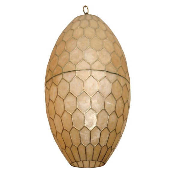 Capiz shell lantern at 1stDibs