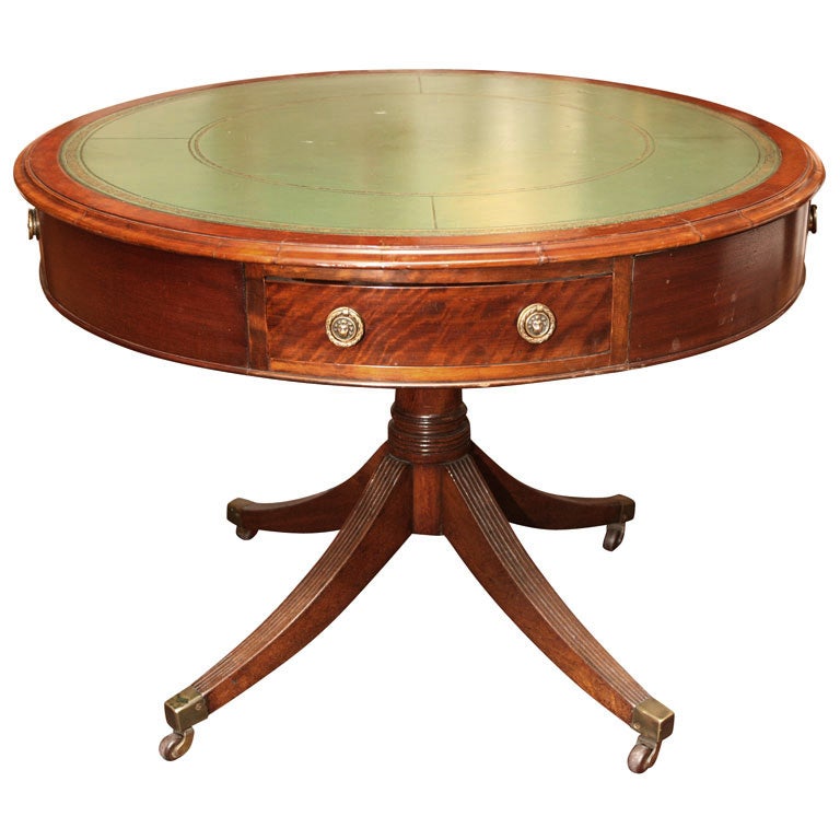 Regency Style Drum Table at 1stDibs