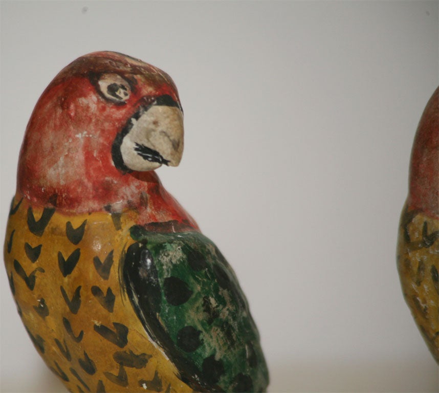 Pr.Chalkware Parrots For Sale at 1stDibs