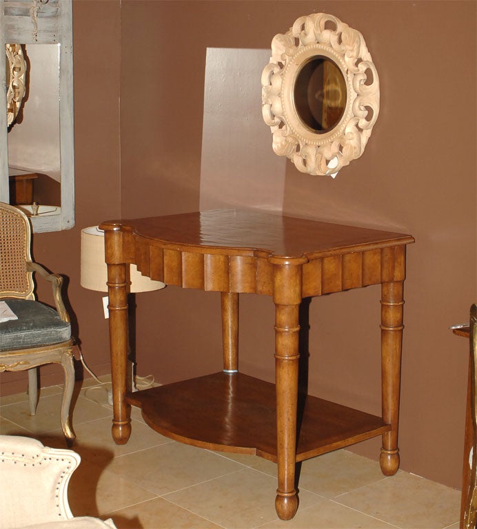 Scalloped Console For Sale at 1stDibs