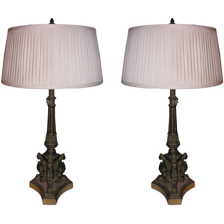 Pair of Classical Style Lamps For Sale at 1stDibs