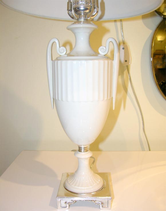 Porcelain Urn Lamp by Lenox at 1stDibs | lenox lamp, lenox porcelain ...