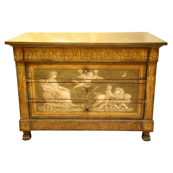 Late 18th Century Roman Neo - Classical Four Drawer Commode at 1stDibs