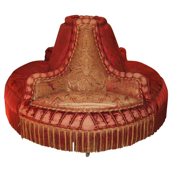 Napoleon III Circular Settee For Sale at 1stDibs