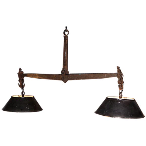 Iron Scale Hanging Fixture at 1stDibs