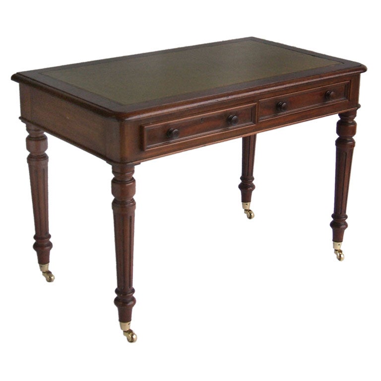 Yellow Inlayed Writing Desk at 1stDibs