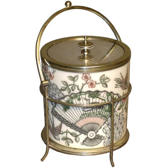 English Aesthetic Period Covered Biscuit Box at 1stDibs