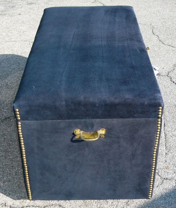 Blue Suede Trunk at 1stDibs