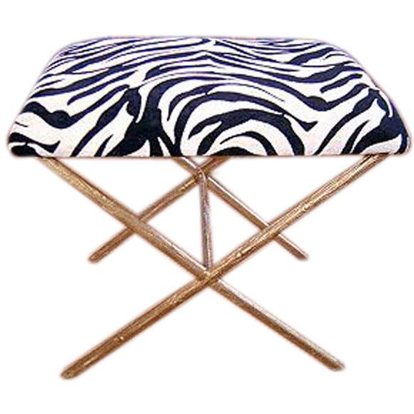 Zebra Bench at 1stDibs