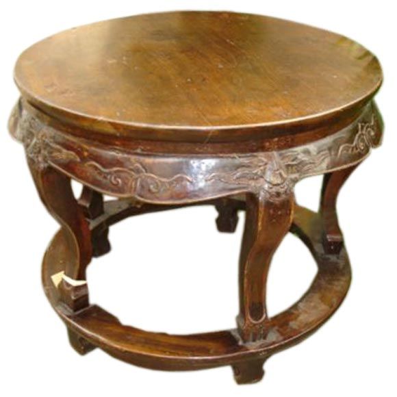 Pair of 1-Drawer Oversize Antique Chinese Incense Tables at 1stDibs