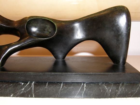 Signed and Documented 1983 Henry Moore Bronze Sculpture at 1stDibs