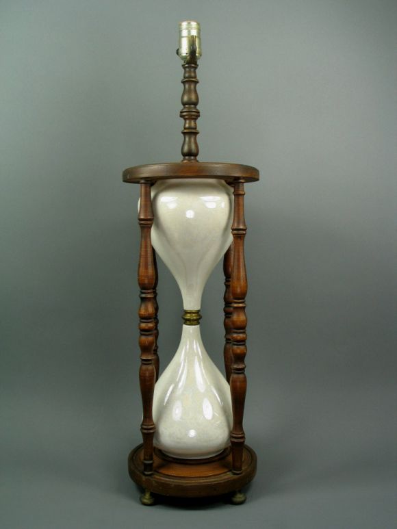 Pair Large Hourglass Lamps at 1stDibs