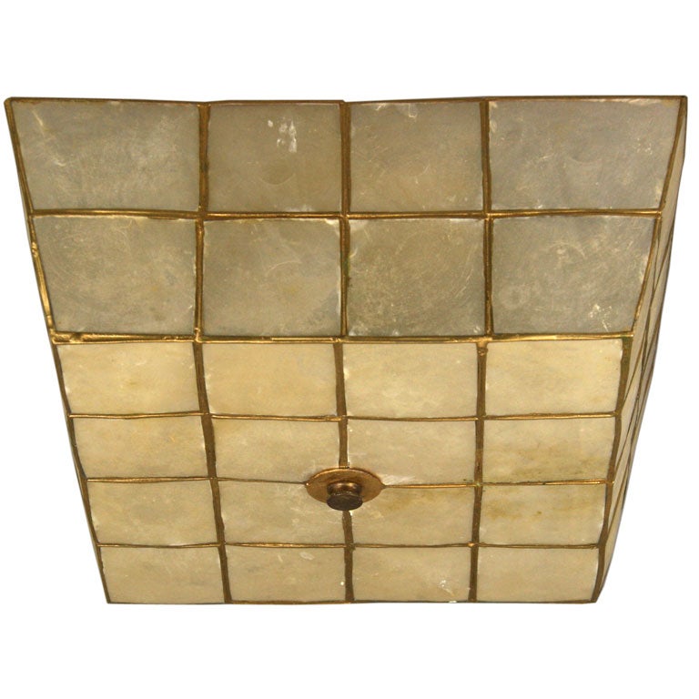 Capiz Shell Flush Mount at 1stDibs