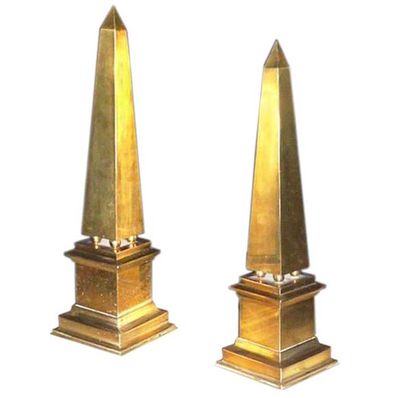 Brass Obelisks at 1stDibs