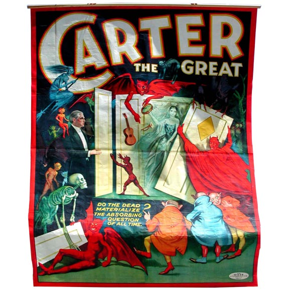 Gigantic Vintage "Carter the Great" poster at 1stDibs