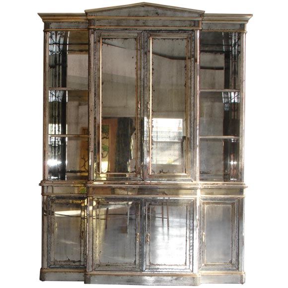 Mirrored Breakfront at 1stDibs