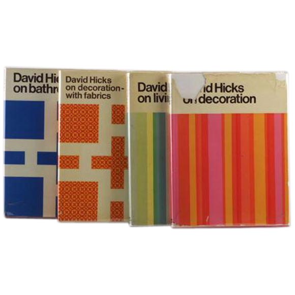 Set of Four First Edition Books by Decorator David Hicks at 1stDibs