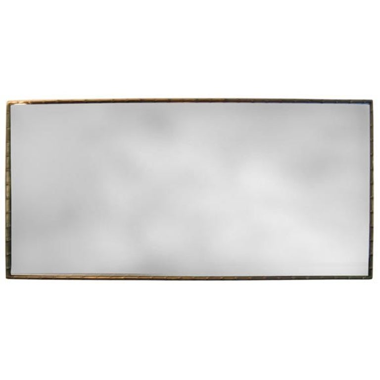 Large Bronze Framed Mirror at 1stDibs