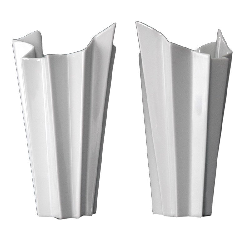 Folded Porcelain Vases at 1stDibs