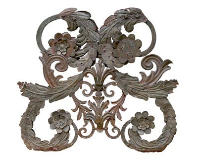 FRENCH BAROQUE IRON ARCHITECTURAL ELEMENT at 1stDibs