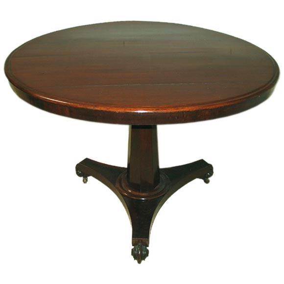 Mahogany Round Table at 1stDibs