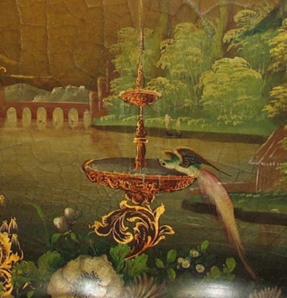 Victorian Paper Mache' Tray at 1stDibs