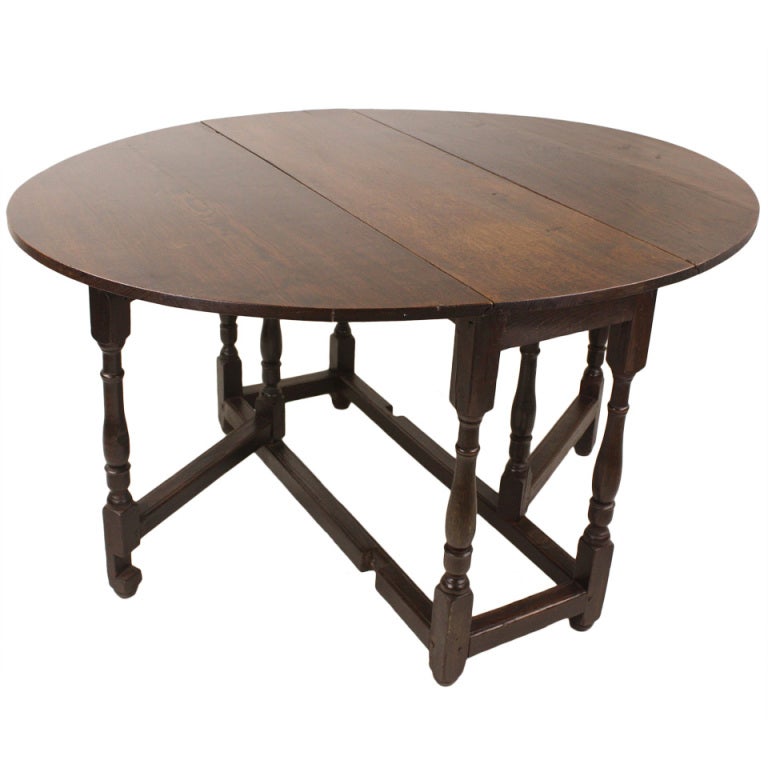 Period Oak English Gateleg Table at 1stDibs