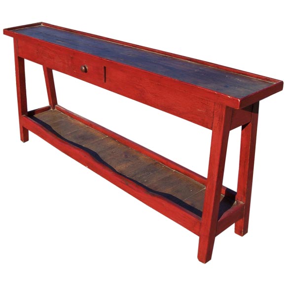 Narrow Painted-base Server, Custom Color at 1stDibs