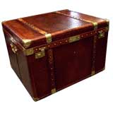 Leather Trunk at 1stDibs