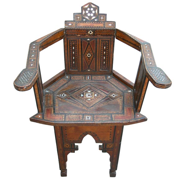 19th Century Syrian Chair at 1stDibs