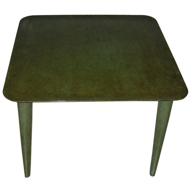 William Haines Mottled Green Table From Jack Warners Estate at 1stDibs