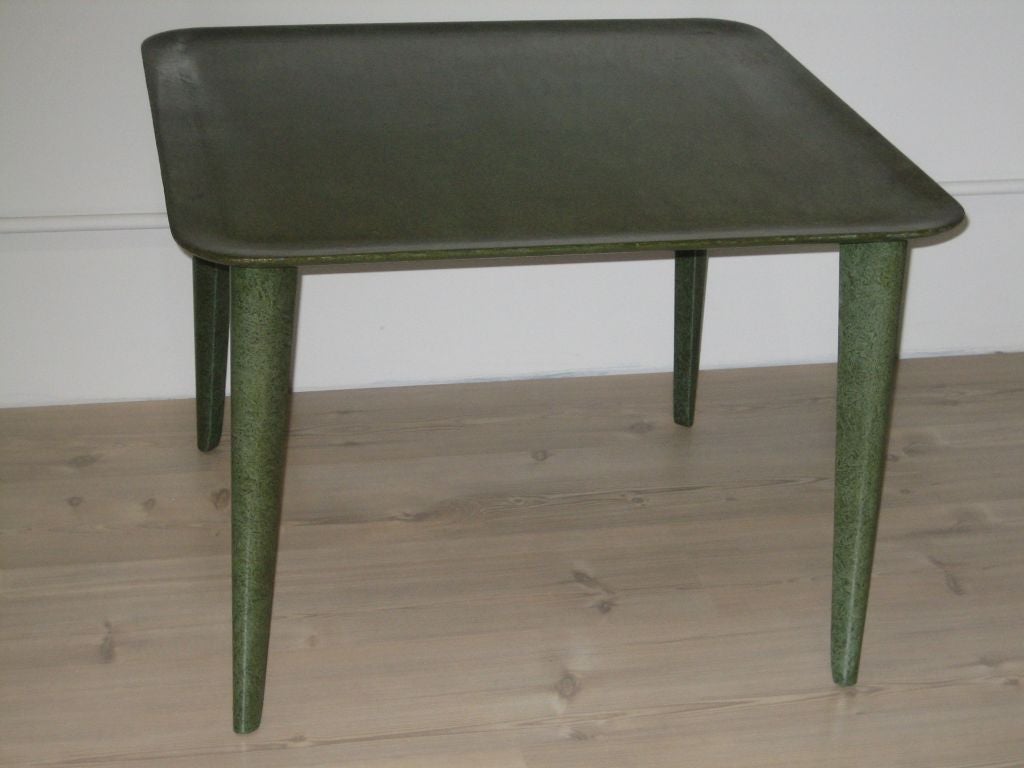 William Haines Mottled Green Table From Jack Warners Estate at 1stDibs