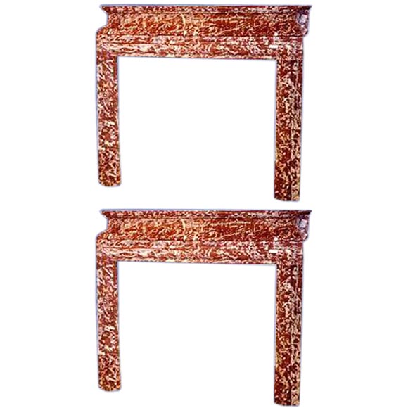Pair of French 19th century Empire style mantles at 1stDibs