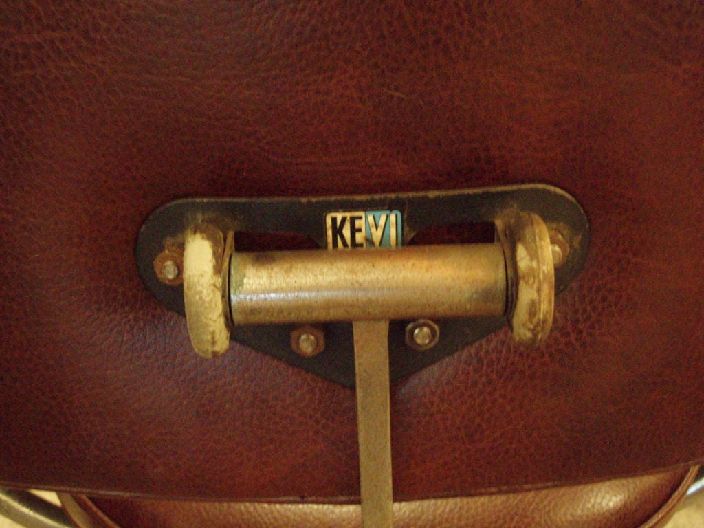 KEVI Leather Desk Chair at 1stDibs