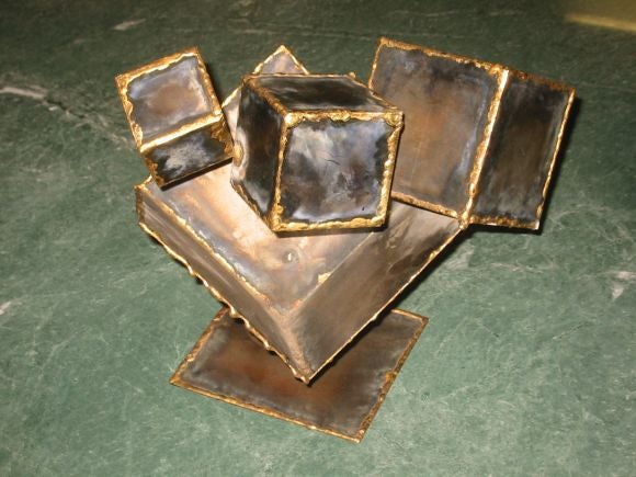 Brutal Metal Sculpture by Bay Area Artist Jack Woolsey at 1stDibs