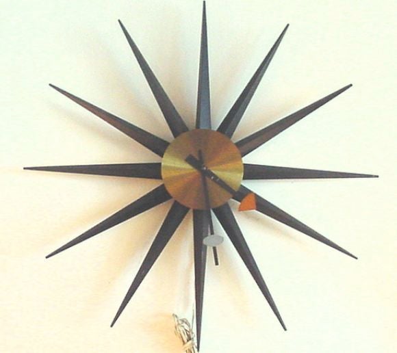 Unusual Giant George Nelson Spike Clock at 1stDibs