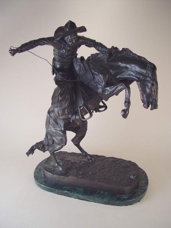 Reproduction of Remington bronze at 1stDibs