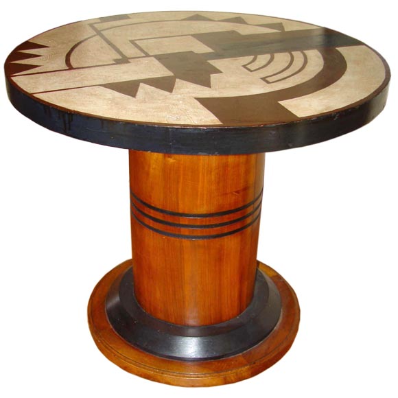 Cubist gueridon by Marcel Coard at 1stDibs