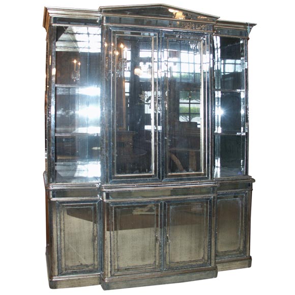 Mirrored Breakfront For Sale at 1stDibs
