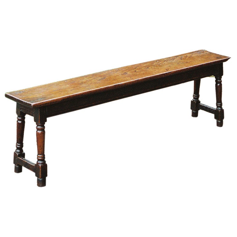 18th c. English Joined Long Tavern Bench at 1stDibs