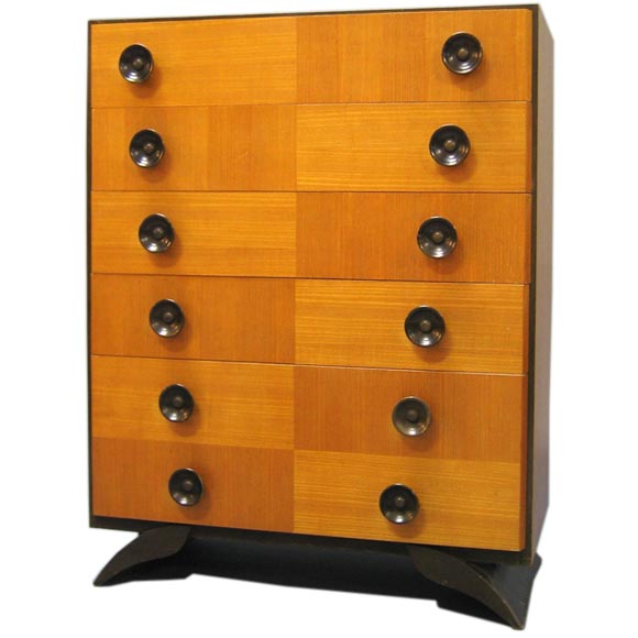Gilbert Rohde "Cadet" Highboy Dresser at 1stDibs