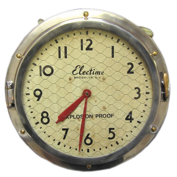 Brooklyn Made Explosion Proof Clock at 1stDibs