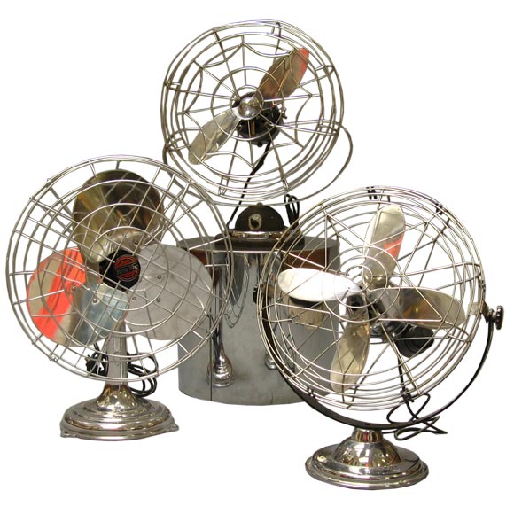 Streamline Fan - 3 For Sale on 1stDibs