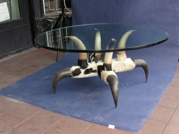Steer Horn Coffee Table at 1stDibs
