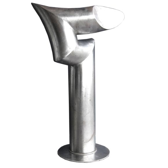 Stainless Steel Monolithic Sculpture at 1stDibs