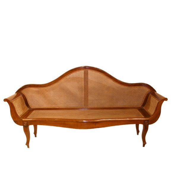 19th Century Rosewood Caned Canape at 1stDibs