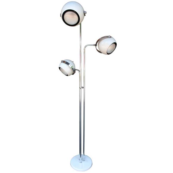 Sonneman Three-Headed Standing Lamp at 1stDibs | three headed lamp