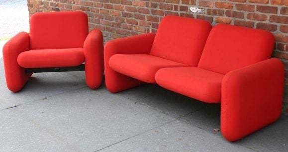 Ray Wilkes Chicklet Sofa at 1stDibs